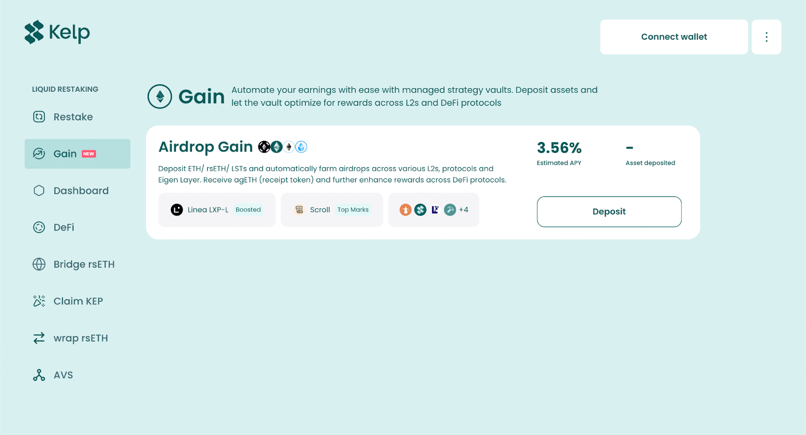 Kelp Launches “Gain” Yield Optimizer - DeFi Rate
