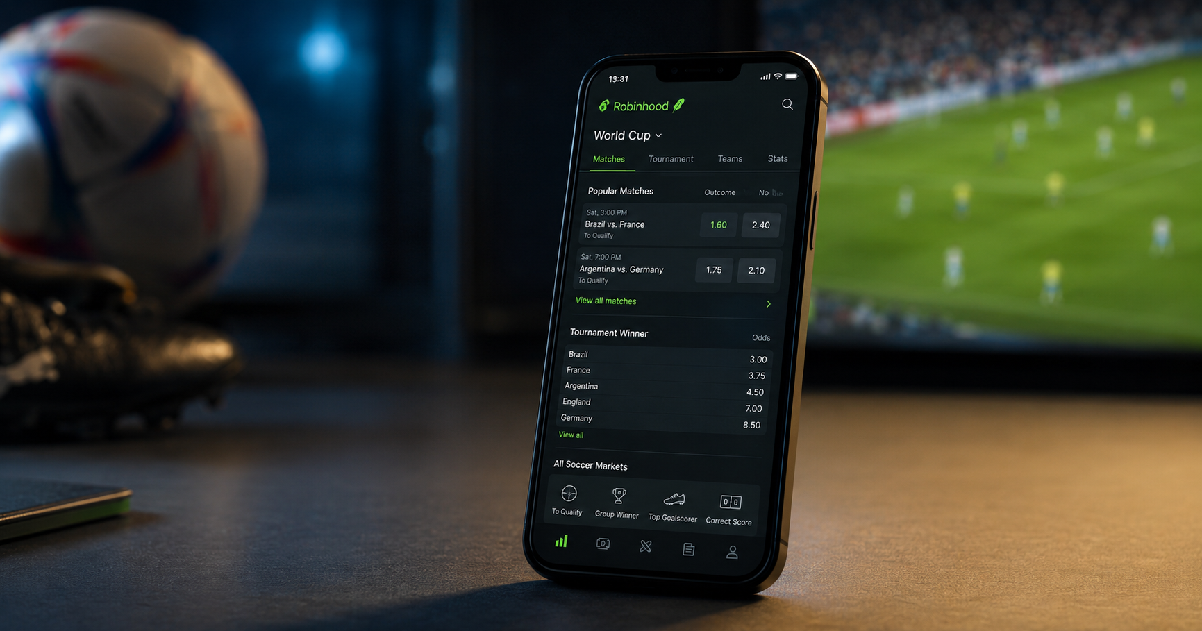 Robinhood Launches World Cup Prediction Markets Through Rothera - DeFi Rate